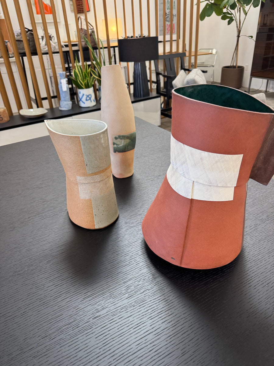 Allyn Davis set of three large ceramic vessels – Modern Resale