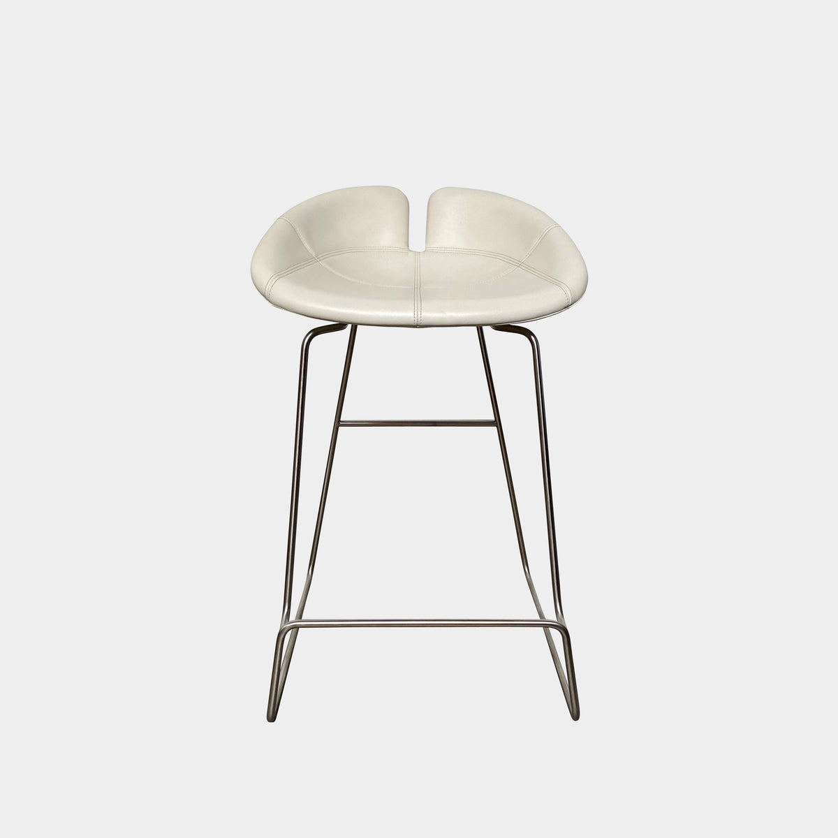 Moroso Fjord White Leather Counter Stools by Patricia Urquiola – Modern ...