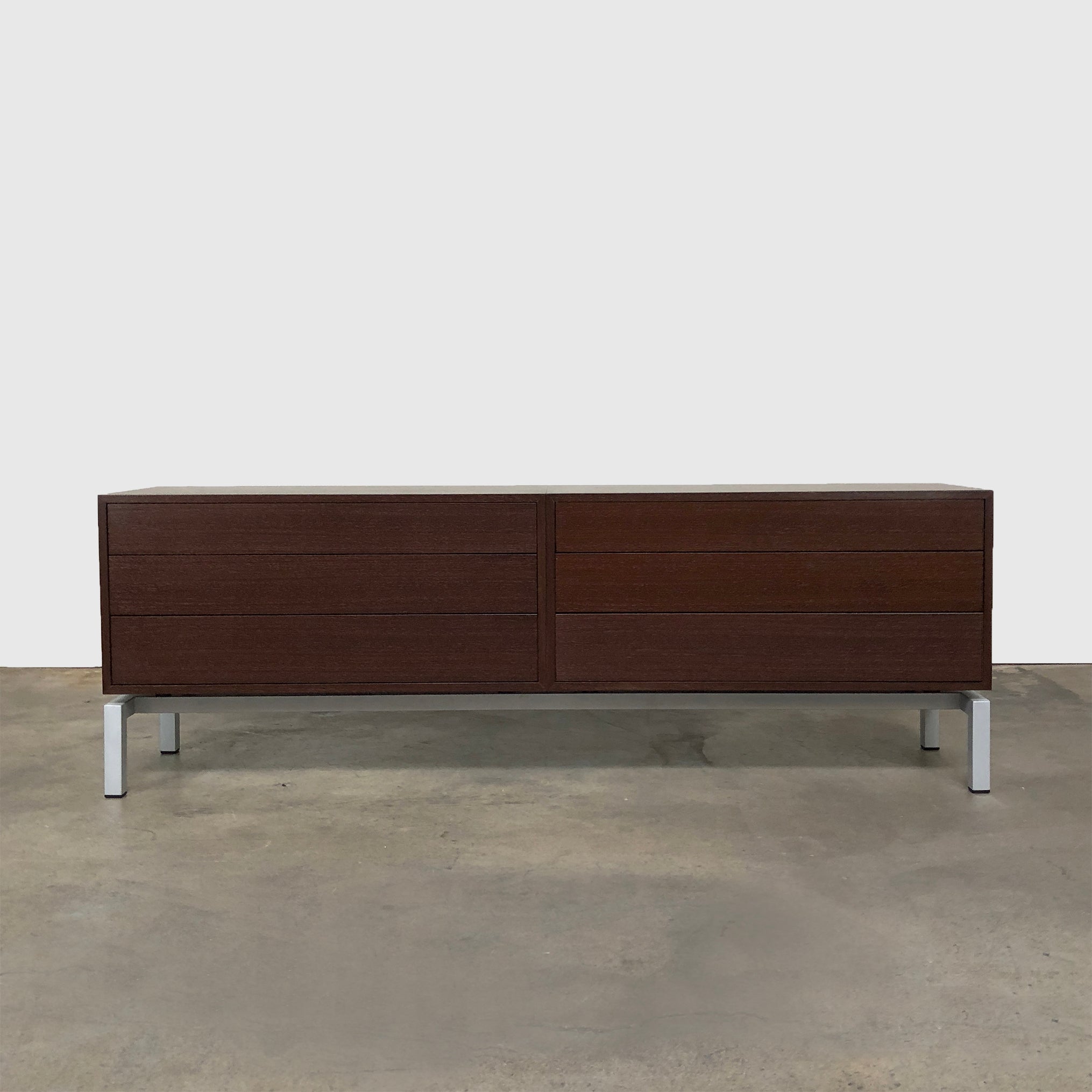 Cassina Brown Oak L15 Xen Dresser by Hannes Wettstein – Modern Resale